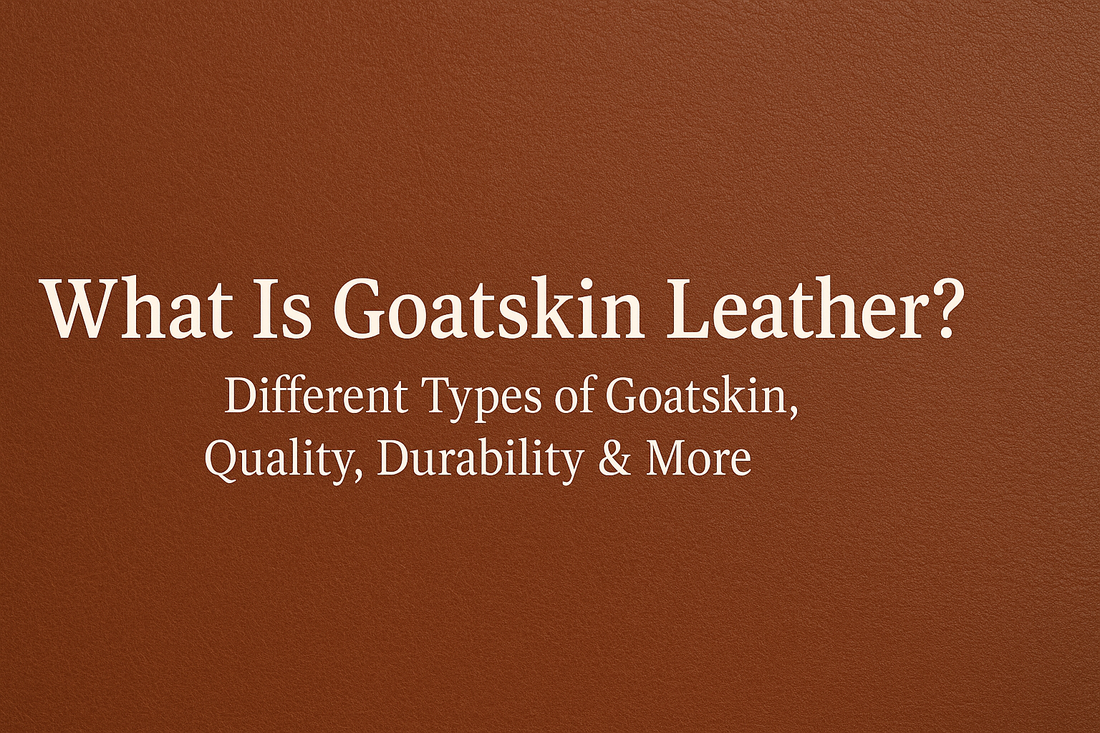 What Is Goatskin Leather? Types, Quality & Benefits