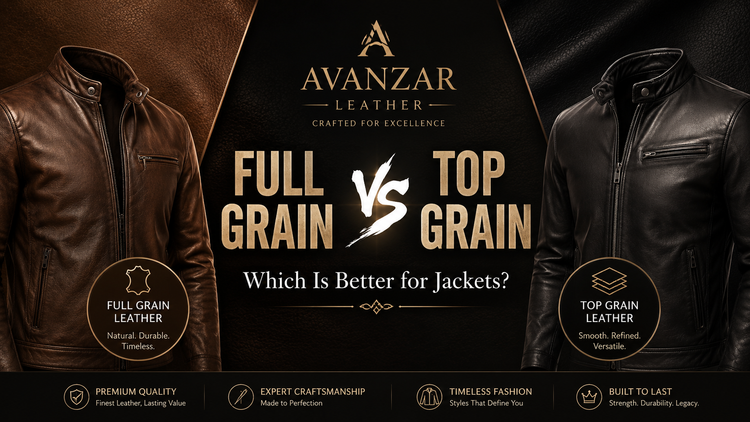 Full Grain vs Top Grain Leather: Which Is Better for Jackets?