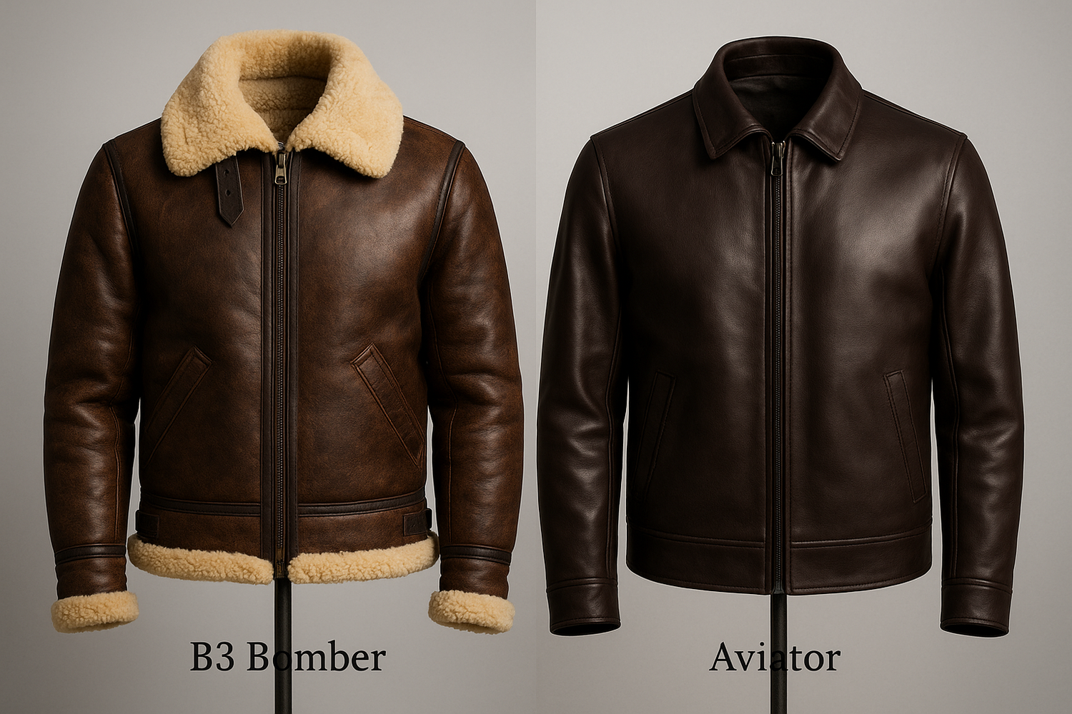 B3 Bomber vs Aviator Jackets: 2025 Style Guide | Avanzar