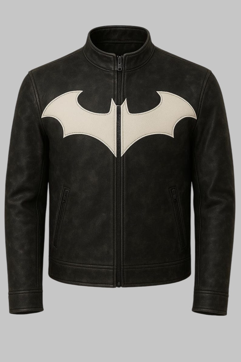 Buy Premium Bat men Logo Leather Jacket | Avanzar Leather