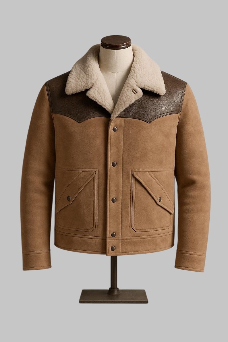 Buy Genuine Sheepskin Shearling Jacket Men | Avanzar Leather